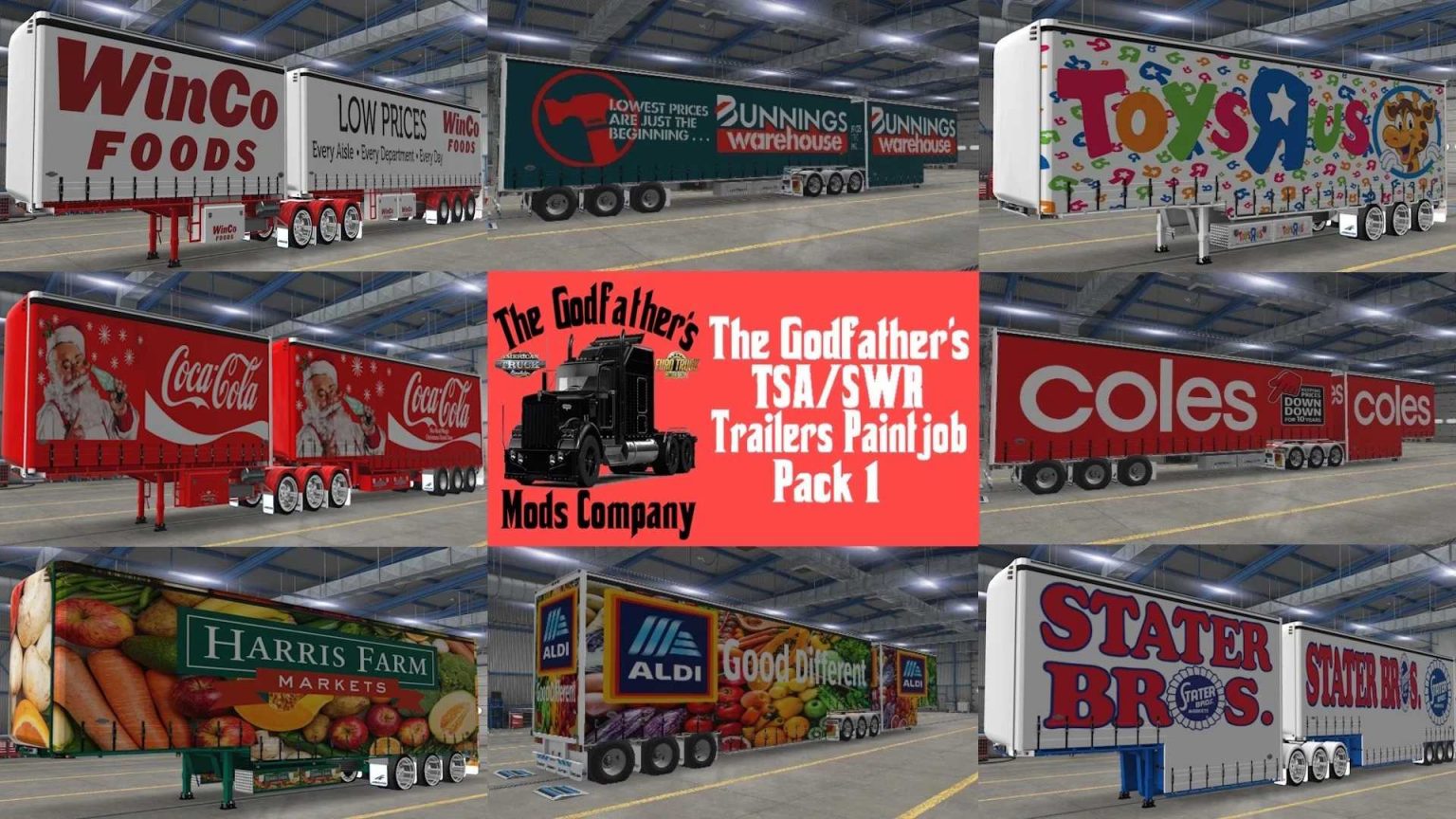 The Godfather's TSA SWR Trailers Paintjob Pack 1 v1.1 ATS - Euro Truck ...