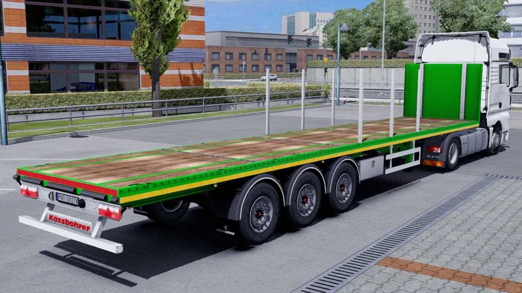 Kassbohrer Flatbed Trailer 1.49 ETS2 - Euro Truck Simulator 2 Mods | American Truck Simulator Mods