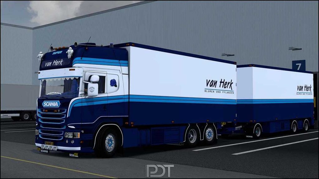 Scania R450 + trailer van Herk v13.0 1.49 ETS2 - Euro Truck Simulator 2 ...