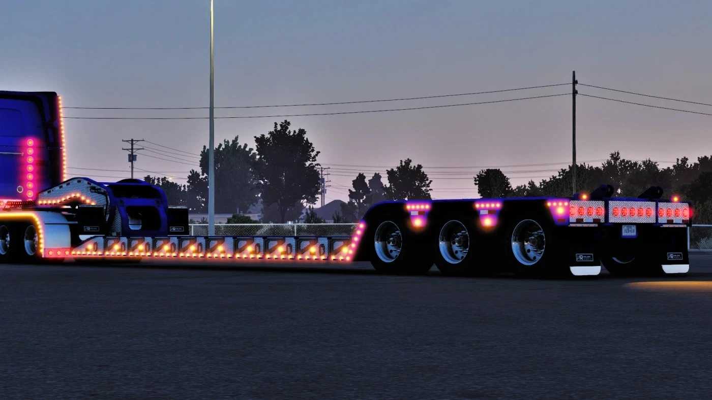 SCS Lowboy Trailer Accessories Pack v1.2.2 1.49 ATS - Euro Truck ...