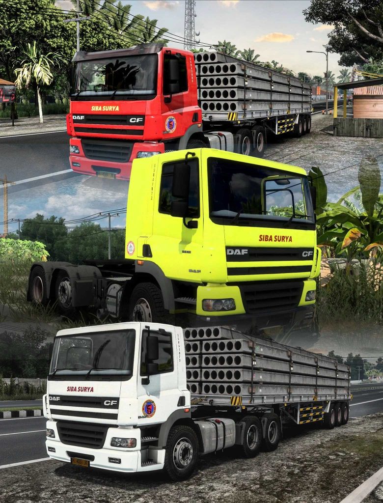 Siba Surya Skins for DAF CF v1.0 ETS2 - Euro Truck Simulator 2 Mods | American Truck Simulator Mods