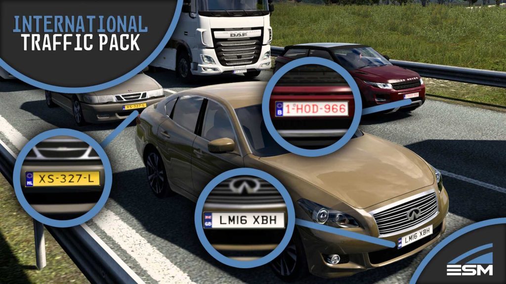 International Traffic Pack by Elitesquad Modz Add-on for AI Traffic ...