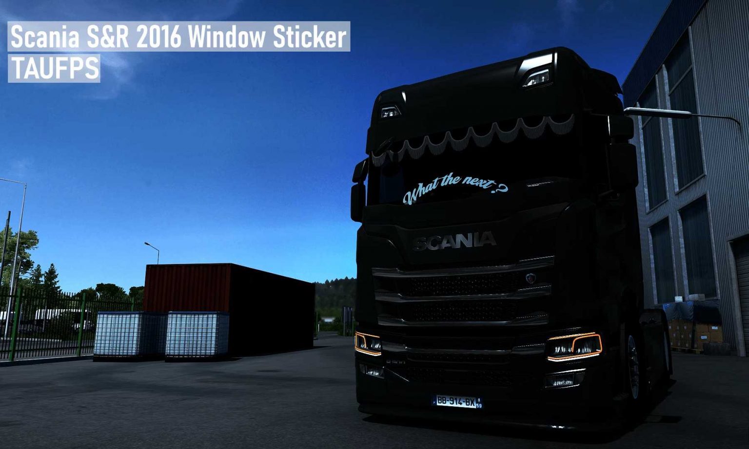 Scania S&R 2016 Window Sticker 1.49 1.50 ETS2 - Euro Truck Simulator 2 ...