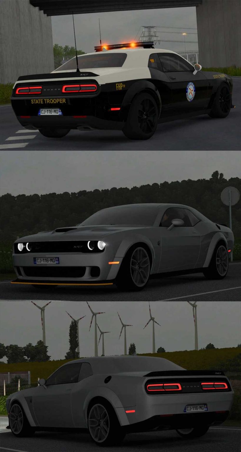 Dodge Challenger SRT Hellcat Widebody 2018 v1.8 1.50 ATS - Euro Truck ...