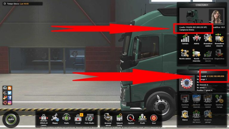 Infinite money and xp 1.50 ETS2 - Euro Truck Simulator 2 Mods ...