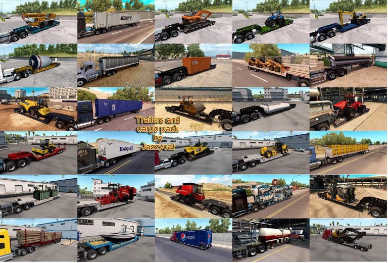 Trailers and Cargo Pack by Jazzycat v6.1.3 ATS - Euro Truck Simulator 2 ...