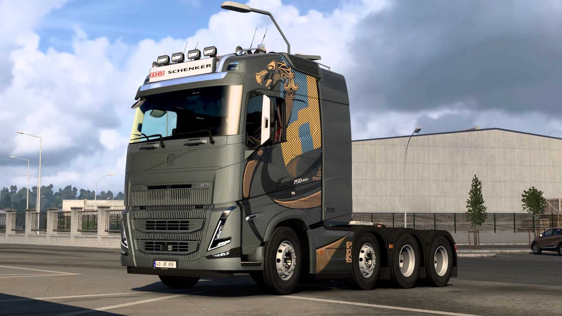 LIGHTBOX DB SCHENKER VOLVO FH 2022 SANAX 10 07 2024 v1.0 1.50 ETS2 - Euro Truck Simulator 2 Mods ...