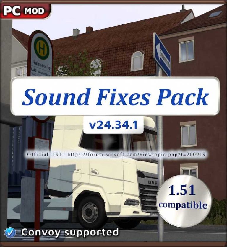 Sound Fixes Pack v24.34.1 for 1.51 open beta only ETS2 - Euro Truck Simulator 2 Mods | American ...