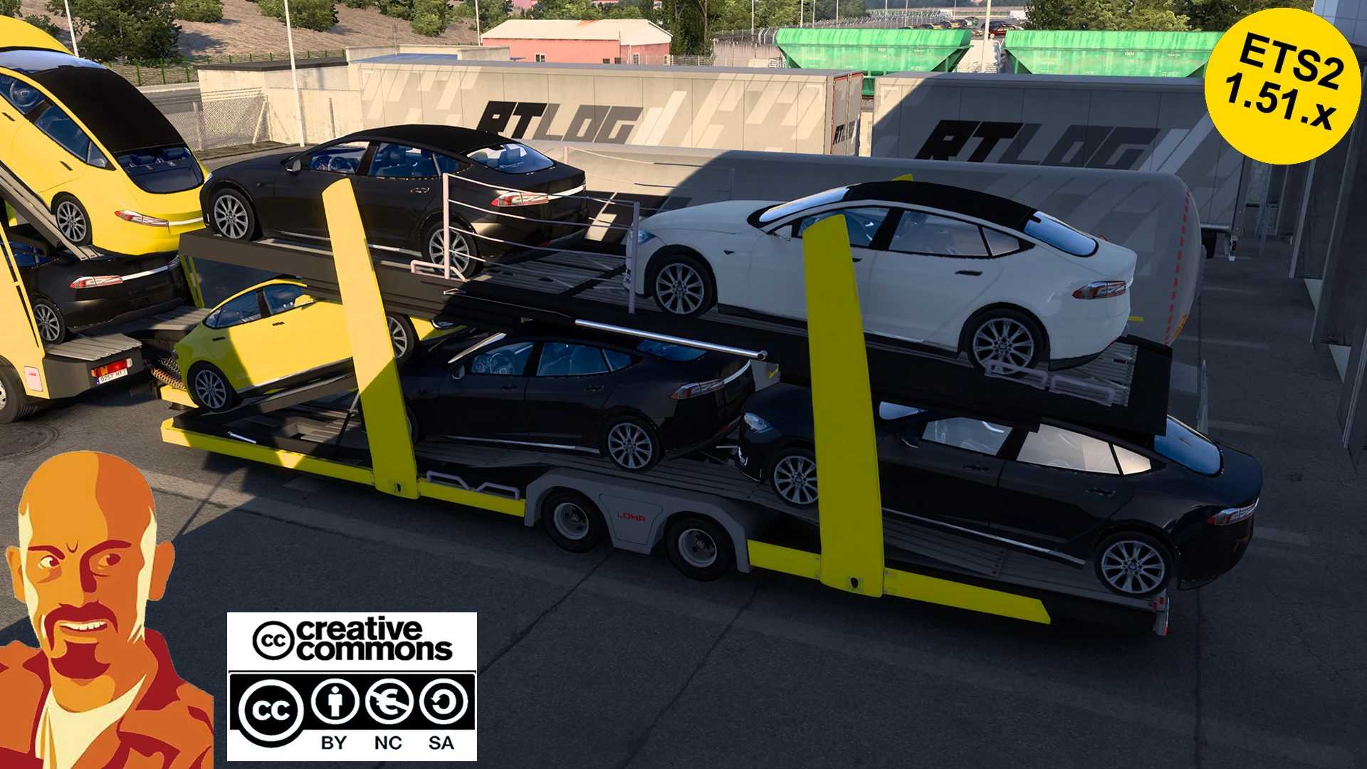 LOHR CAR TRANSPORTER TRAILER v3.1 1.50-1.51.x ETS2 - Euro Truck ...
