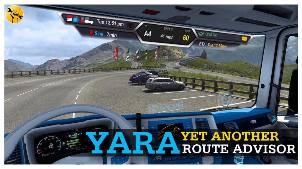 YARA - Yet Another Route Advisor v1.2.1 1.50 ETS2 - Euro Truck ...