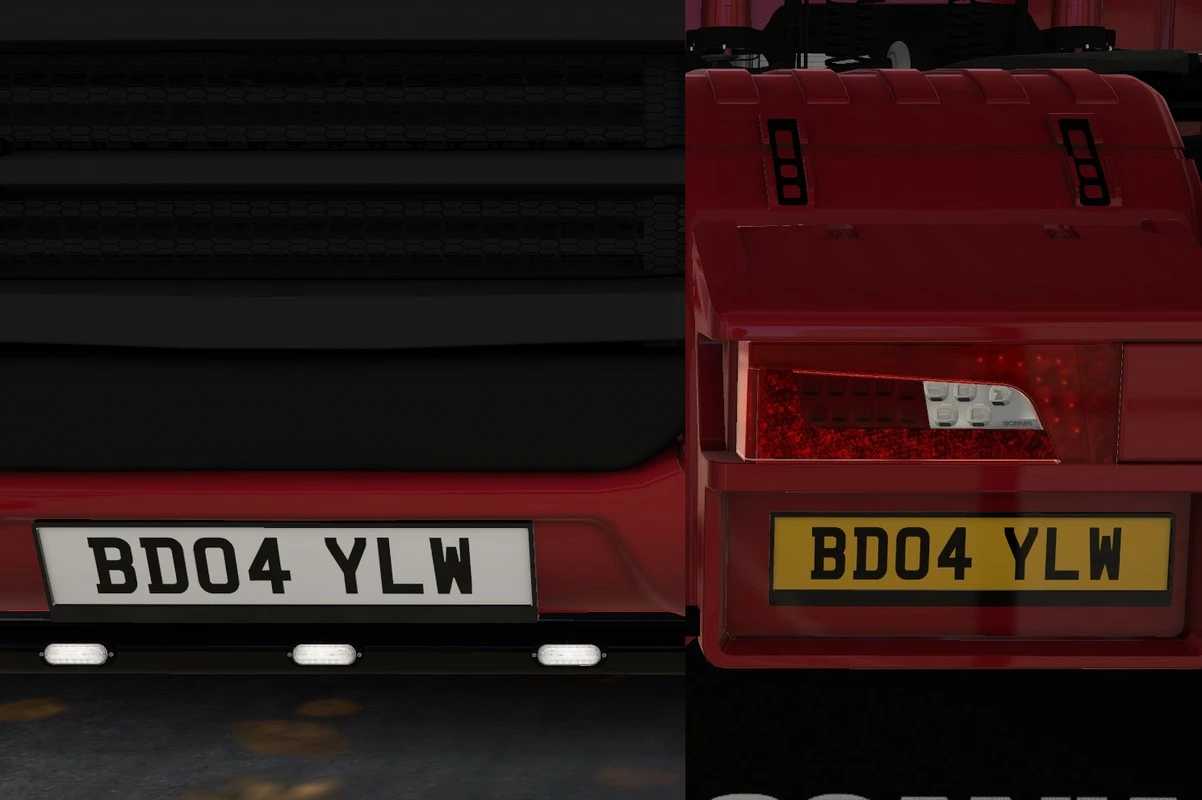 Scania PGR series by JUseeTV file for editing Licence Plates v1.0 ETS2 ...