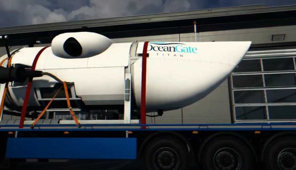 SUBMARINE TITAN - OCEAN GATE-FOR FLATBED TRAILER v1.0 ETS2 - Euro Truck ...