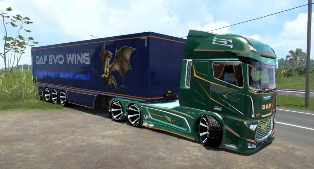 DAF Evo Wing V12 3500cv 1.52 ETS2 - Euro Truck Simulator 2 Mods | American Truck Simulator Mods
