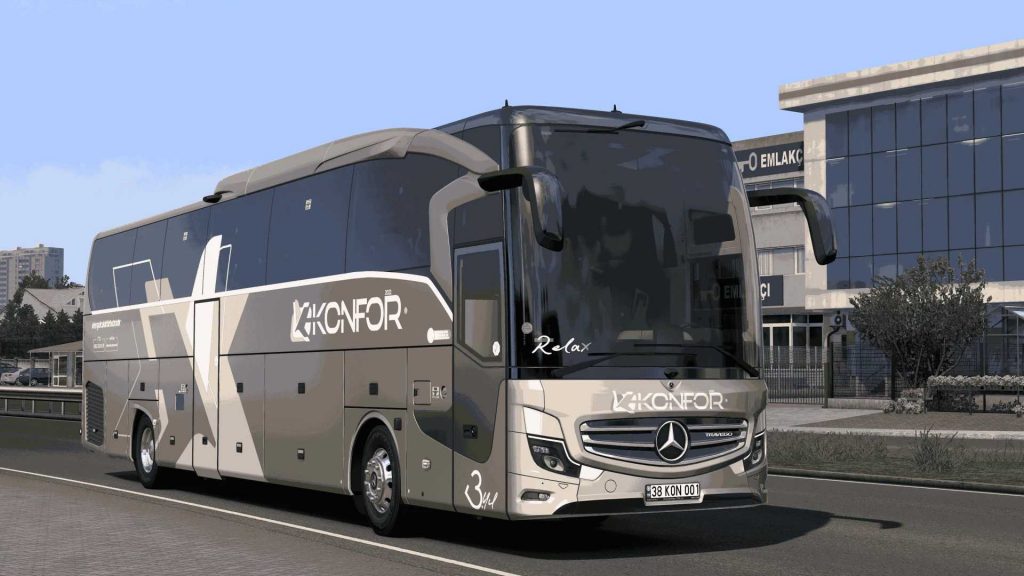 Mercedes Benz Travego 16 SHD Euro 6 Konfor Turizm New Skin v1.0 ETS2 ...