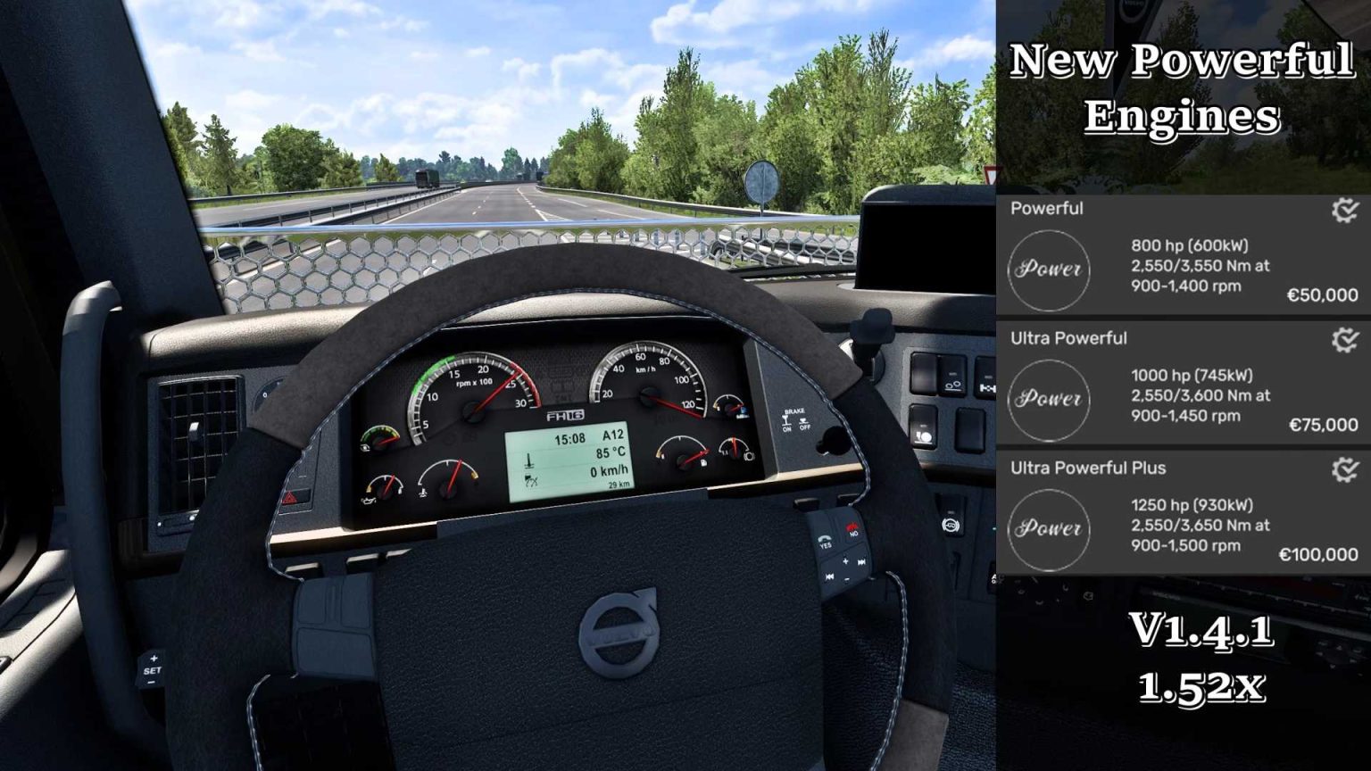 New Powerful Engines V1.4.1 1.52x ETS2 - Euro Truck Simulator 2 Mods ...