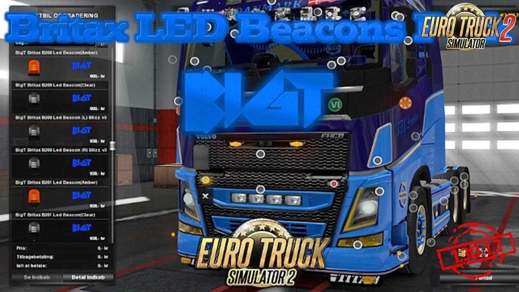 BigT Britax LED Beacons Pack v1.53.x ETS2 - Euro Truck Simulator 2 Mods | American Truck ...