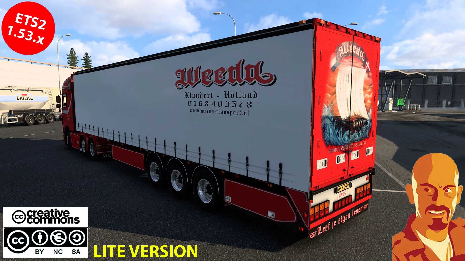 VOGELZANG WEEDA CURTAIN TRAILER v14.0 1.52-1.53.x ETS2 - Euro Truck ...