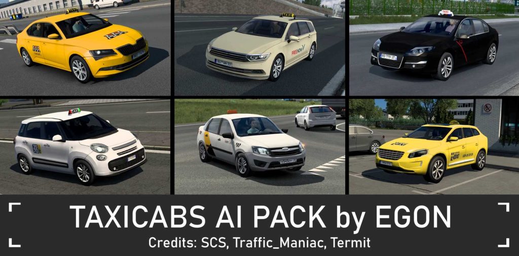 Taxicabs AI pack by Egon v1.0 ETS2 - Euro Truck Simulator 2 Mods ...