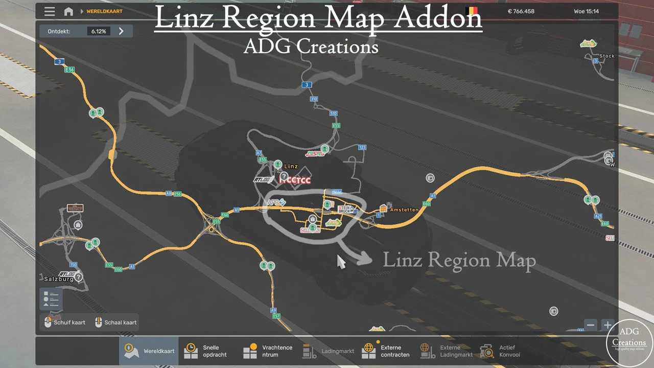 Linz Region Map Addon v1.1 ETS2 - Euro Truck Simulator 2 Mods ...