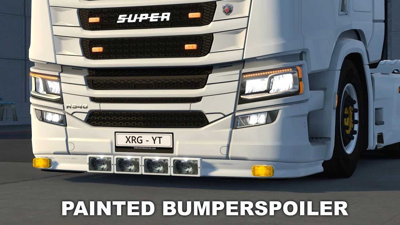 Painted Bumperspoiler For Scania Next Gen S/R v1.53 ETS2 - Euro Truck ...