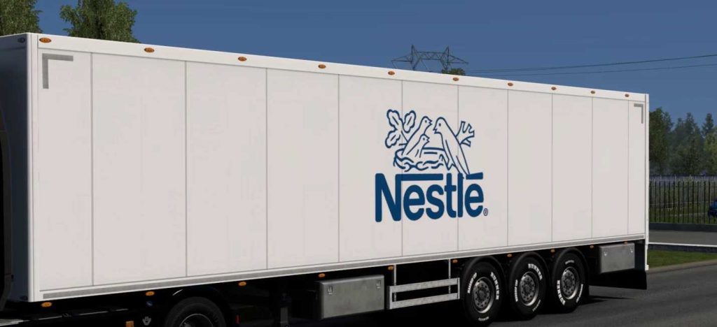Nestle trailer mod ETS2 (SCS DryVan box trailer) v1.0 ETS2 - Euro Truck ...