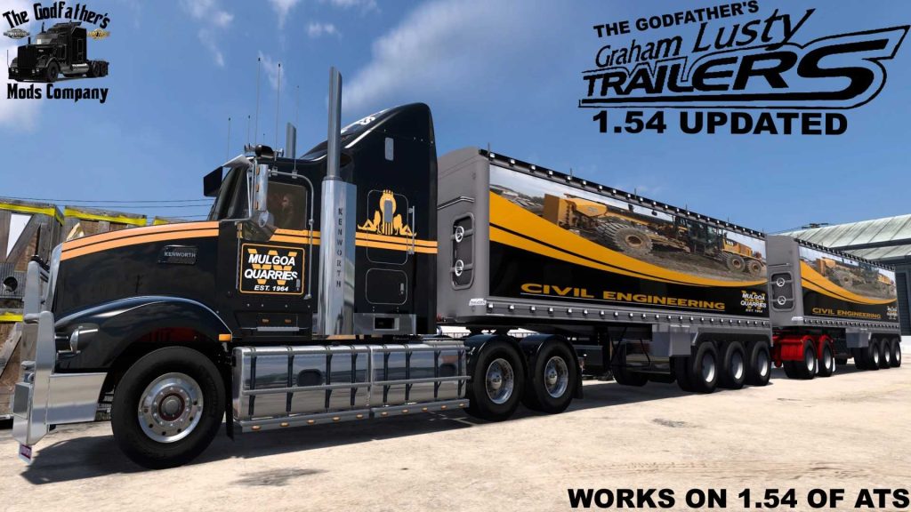 The Godfather's Graham Lusty Tipper Trailers Pack 1.54 ATS - Euro Truck ...