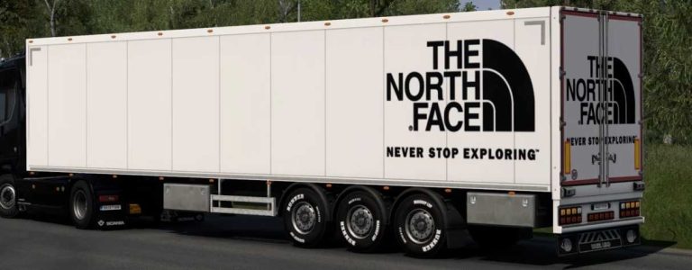 The North Face trailer mod ETS2 (SCS box trailer) v1.0 ETS2 - Euro ...