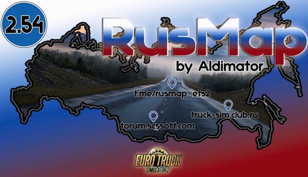 RusMap v2.54 ETS2 - Euro Truck Simulator 2 Mods | American Truck ...