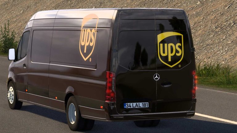 UPS MERCEDES-BENZ SPRINTER TRZPRO 23 04 2025 1.0 1.54 ETS2 - Euro Truck ...