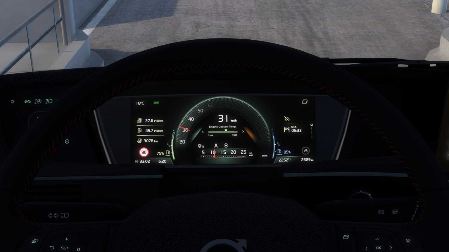 Volvo FH5 Improved Dashboard v1.0 ETS2 - Euro Truck Simulator 2 Mods ...