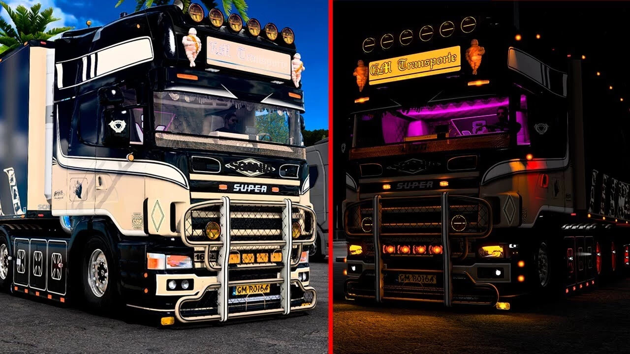 Scania Lion 164L V8 Special Megamod + Trailer v1.54 ETS2 - Euro Truck Simulator 2 Mods ...