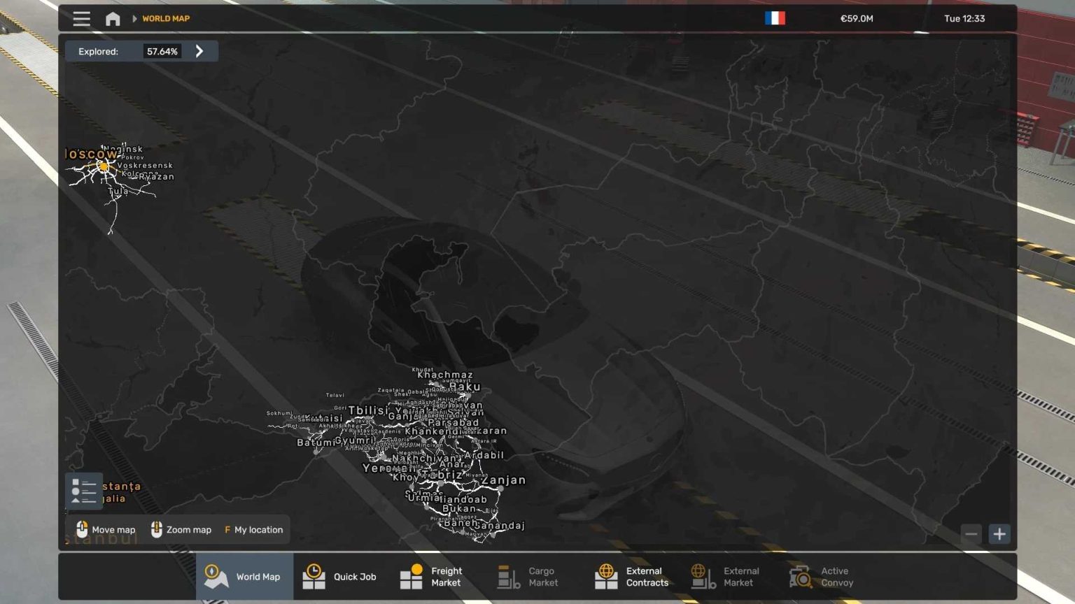 World Map Background v1.0 ETS2 - Euro Truck Simulator 2 Mods | American ...
