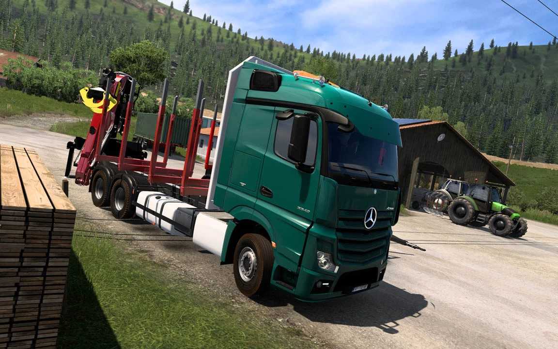 TEKLIC - MB MP4 Timber chassis v1.0 1.54 ETS2 - Euro Truck Simulator 2 ...