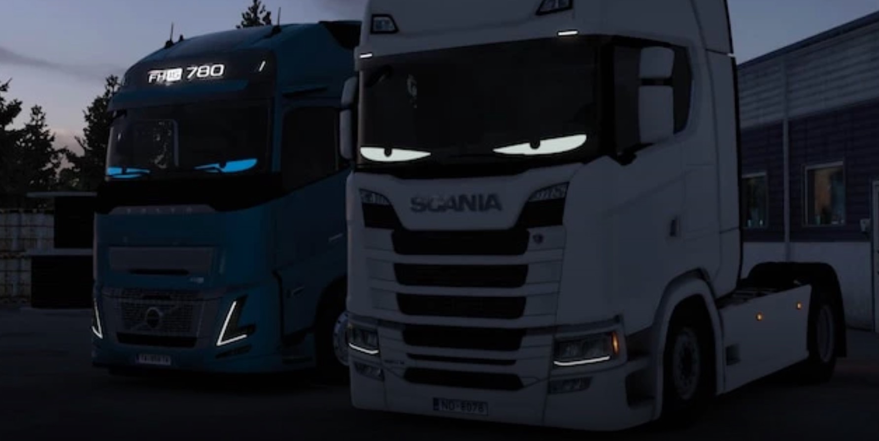 Animated LED Window Eyes v1.2 – 1.55 ETS2 - Euro Truck Simulator 2 Mods ...