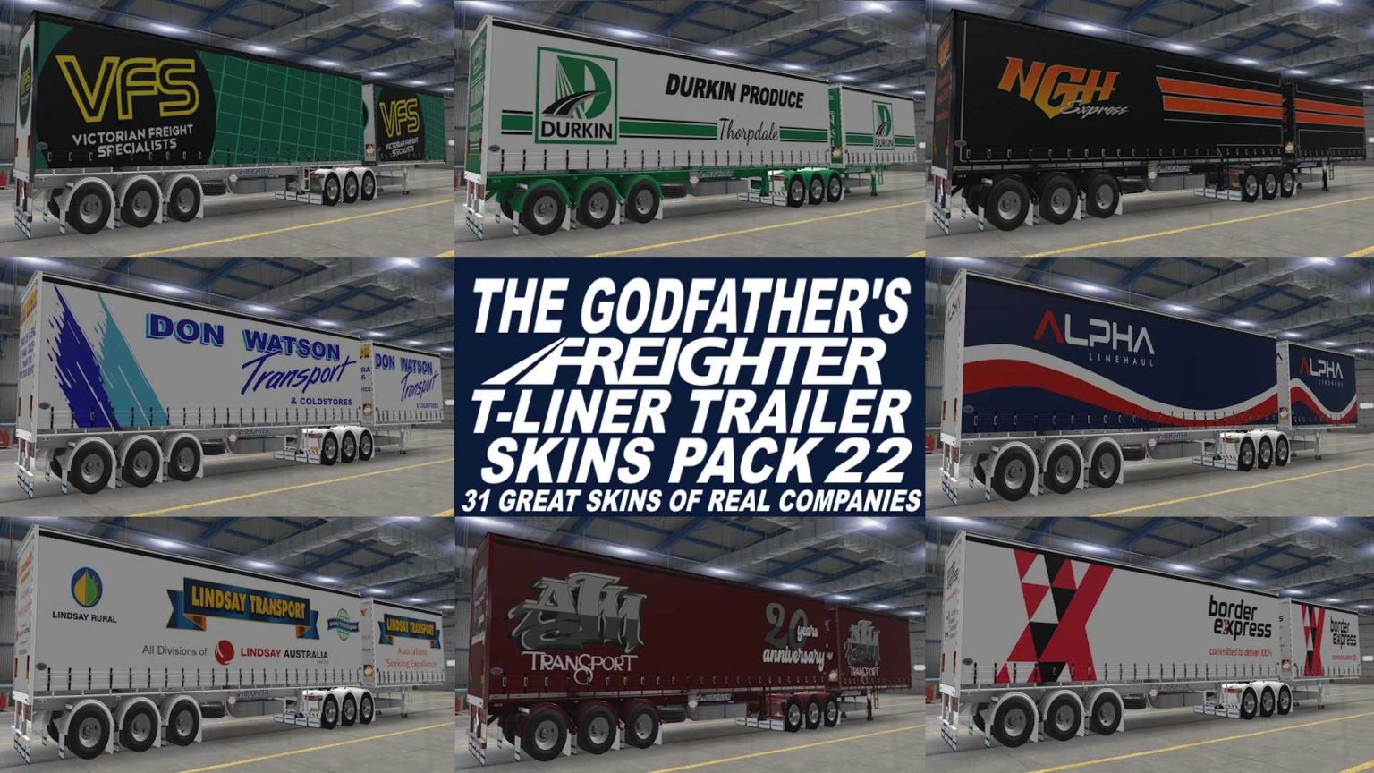 The Godfather's Freighter T-Liner Trailer Skins Pack 22 ATS - Euro ...