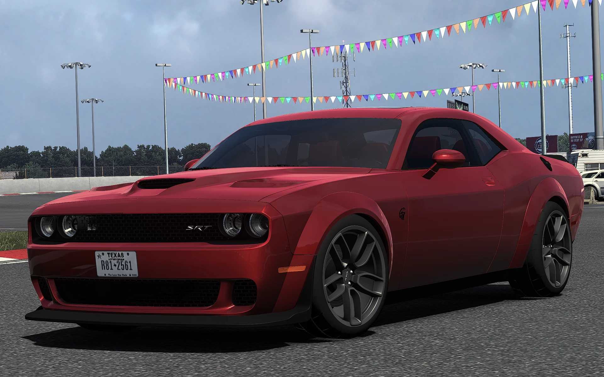 Dodge Challenger SRT Hellcat Widebody V2.4 1.55 ETS2 - Euro Truck ...