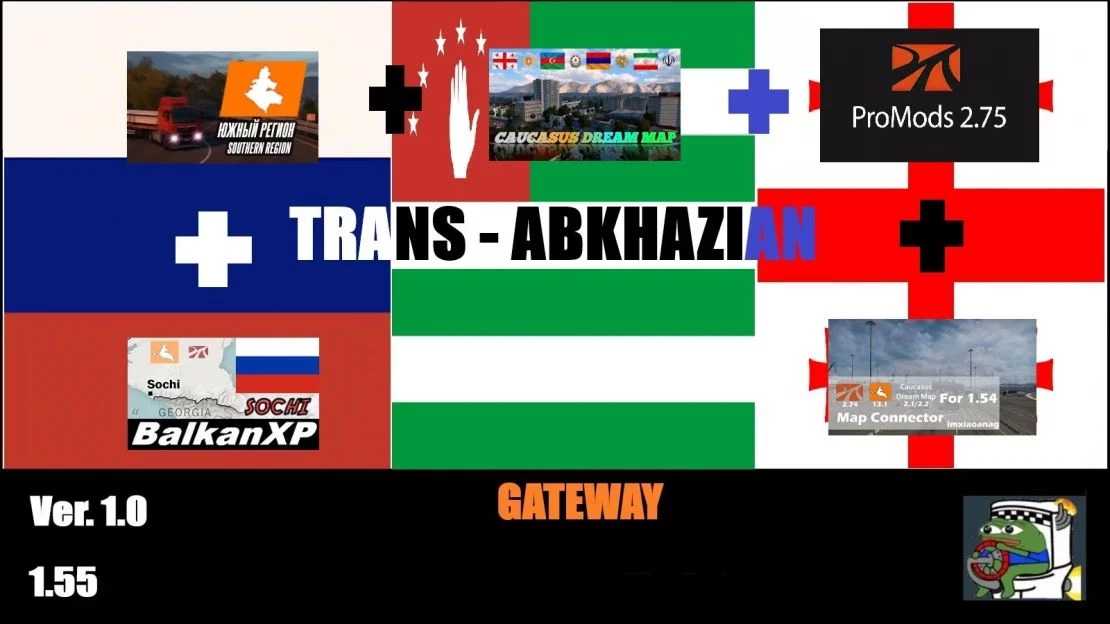 Trans-Abkhazian Gateway v1.0 ETS2 - Euro Truck Simulator 2 Mods ...