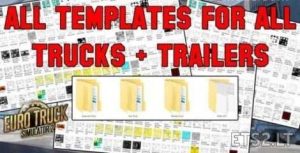 All Template (Trucks + Trailers) 1.57 ETS2 - Euro Truck Simulator 2 ...