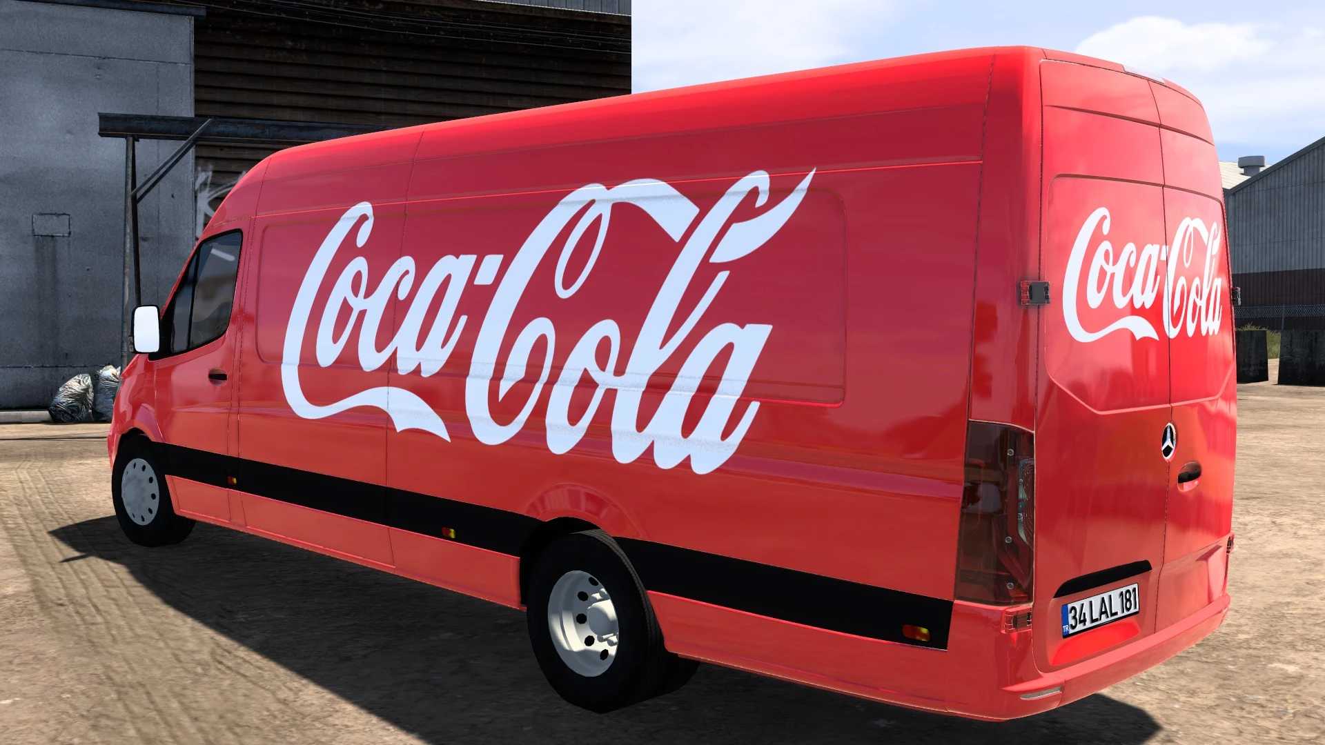 COCA-COLA MERCEDES-BENZ SPRINTER TRZPRO 05 11 2025 v1.0 1.50 1.56 ATS ...