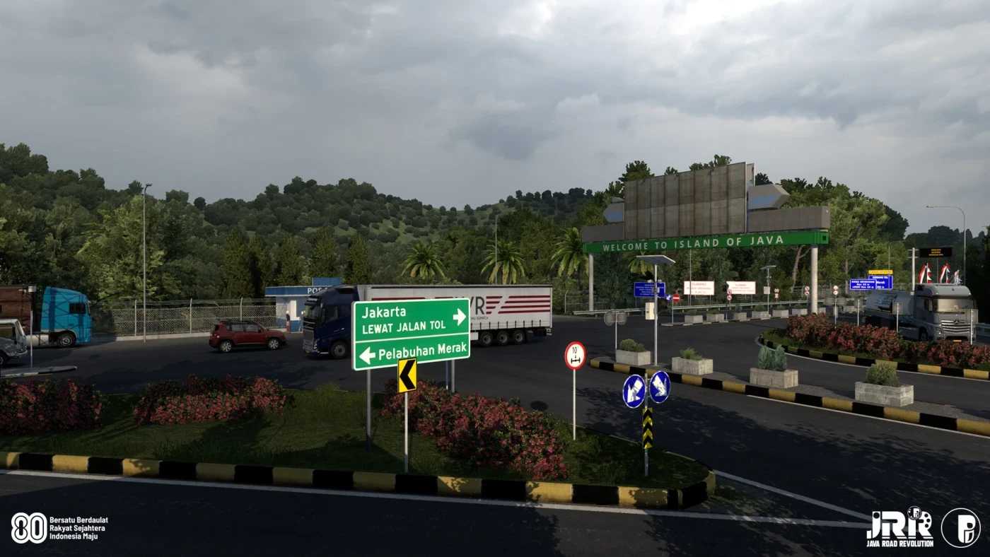 JRR (Java Road Revolution) - Indonesia Map v0.91 1.57 ETS2 - Euro Truck ...