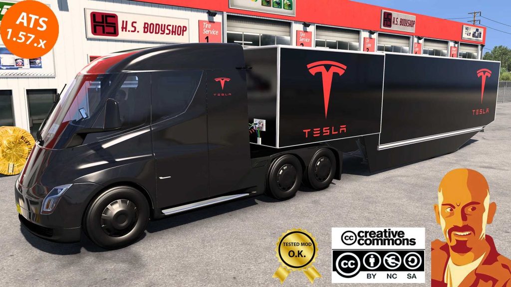 TESLA SEMITRUCK 2019 v2.0 ATS 1.57.x ATS - Euro Truck Simulator 2 Mods ...