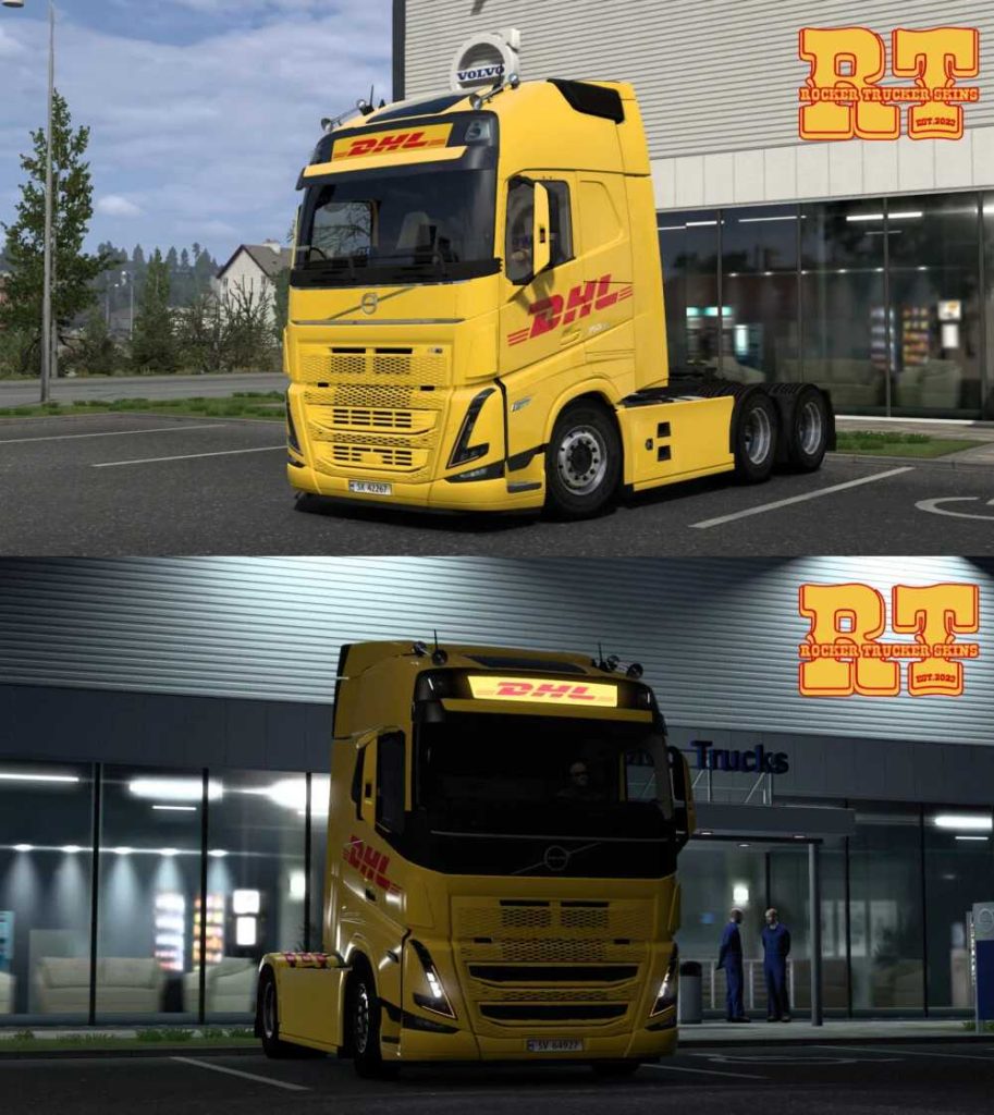 DHL Skins for Volvo FH 4/5/6 v1.0 ETS2 - Euro Truck Simulator 2 Mods ...