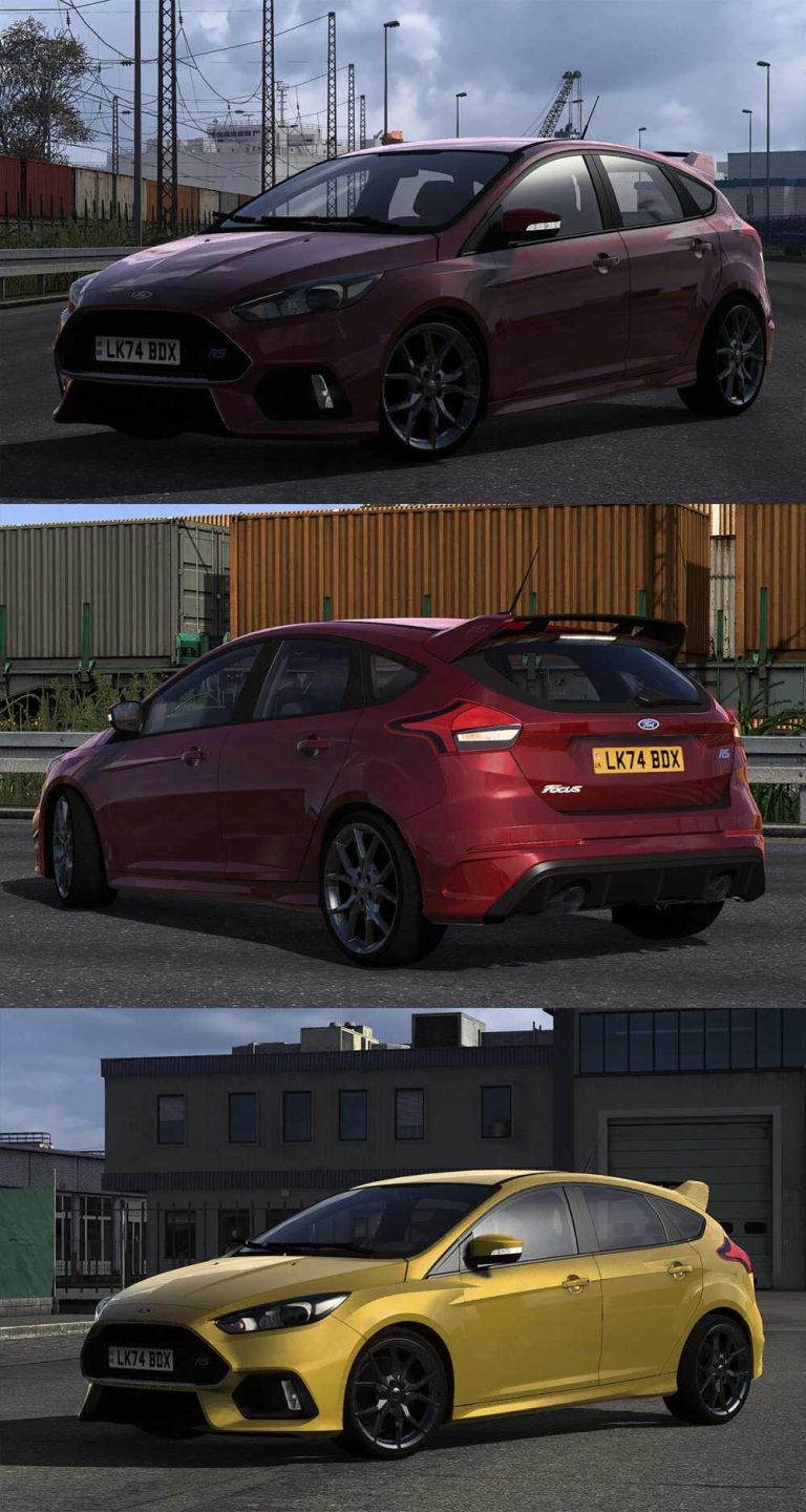 Ford Focus RS MK3 2017 v3.0 [1.57] ETS2 - Euro Truck Simulator 2 Mods ...