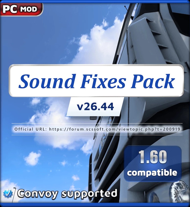 Sound Fixes Pack v26.44 for 1.60 open beta ATS - Euro Truck Simulator 2 ...