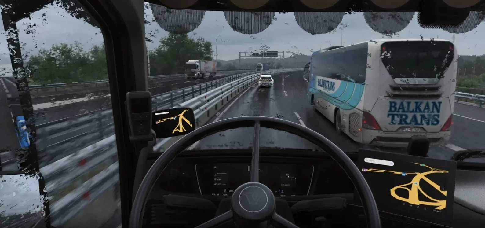 TM Realistic Rain with Coating Glass v1.59 ETS2 - Euro Truck Simulator ...